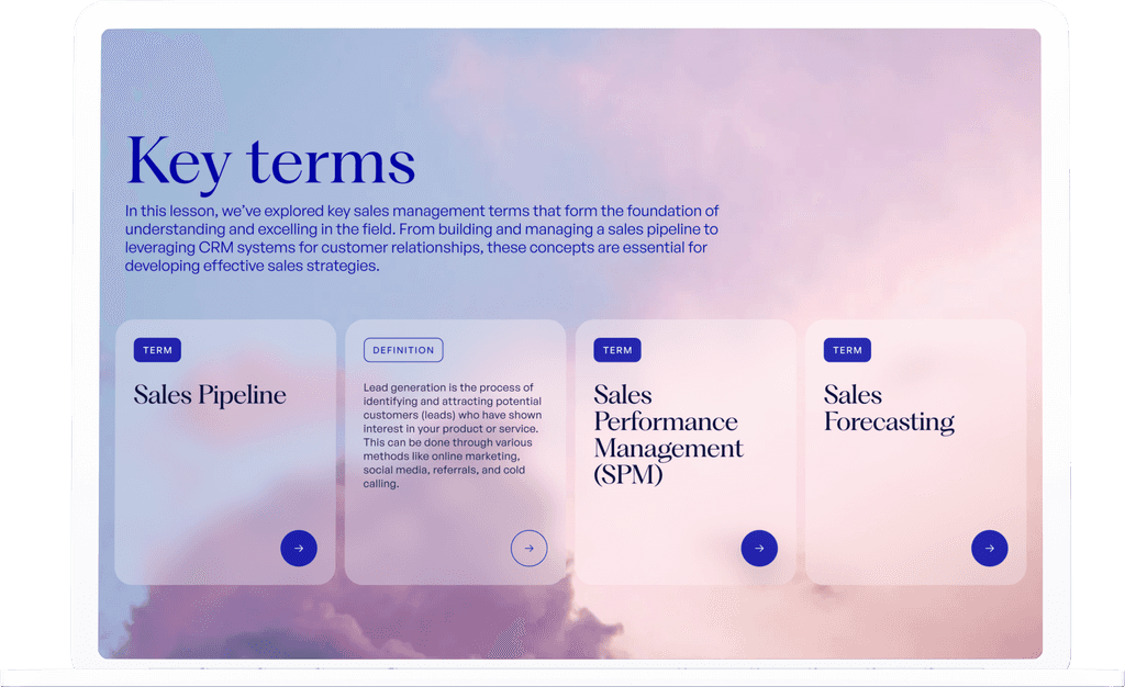 Develop engaging courses with the help of AI.