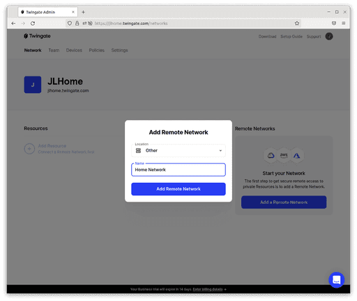 How to sign up for Twingate Starter: Simple, Secure & Free Remote Access to your home network ...