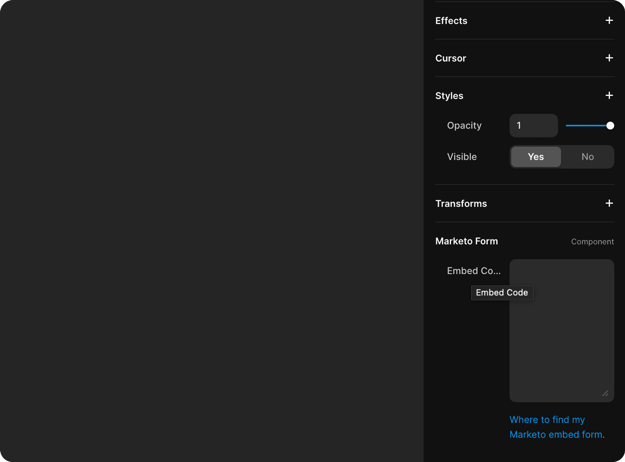 How to connect Marketo Forms to Framer? — Framer Help