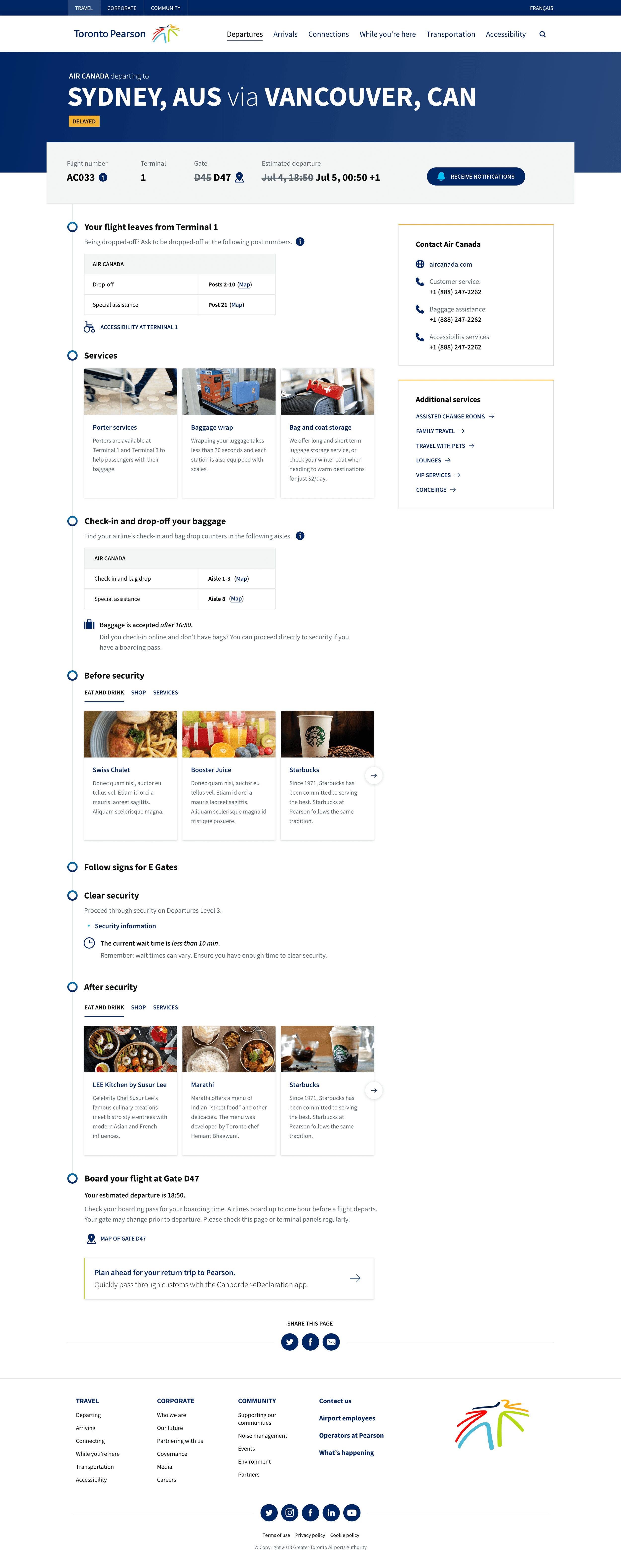 UX Case: Passenger Guides for Toronto Pearson | Bruno Alves