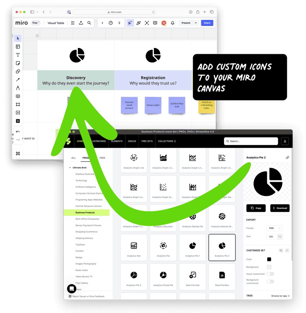 Free Icons for Miro: Largest Icon Sets
