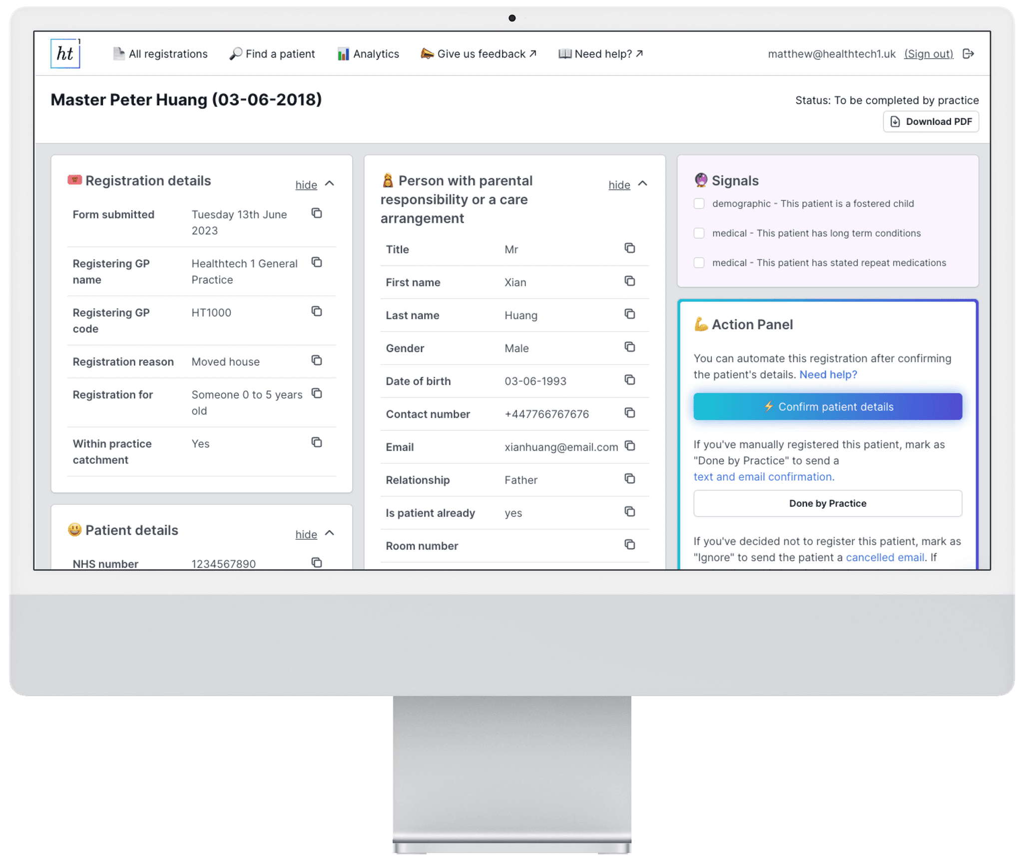 Automated Registrations - Healthtech-1
