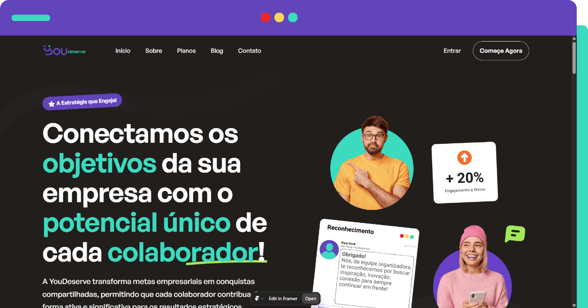 Cases de Sucesso💜Impacto da YouDeserve em Empresas Parceiras