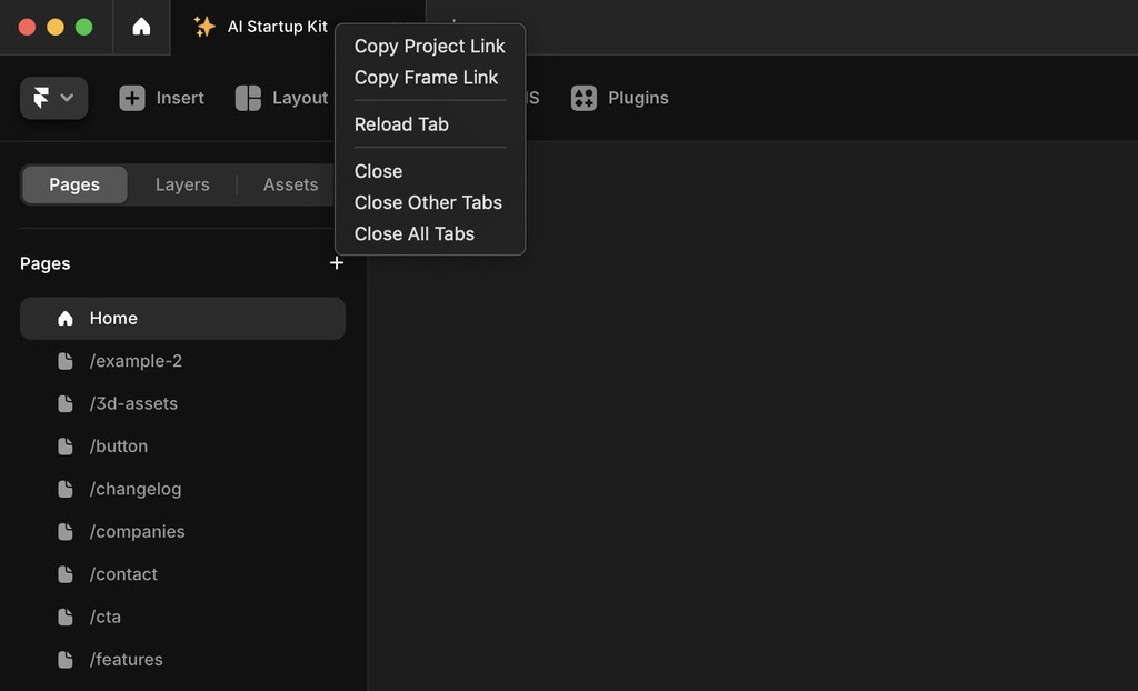 How to generate and share a project link — Framer Help