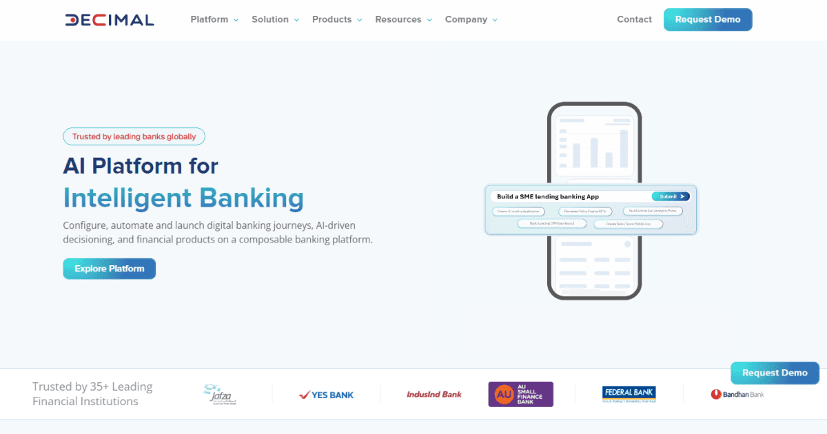 Decimal Techologies - NoCode Platform for Enterprises