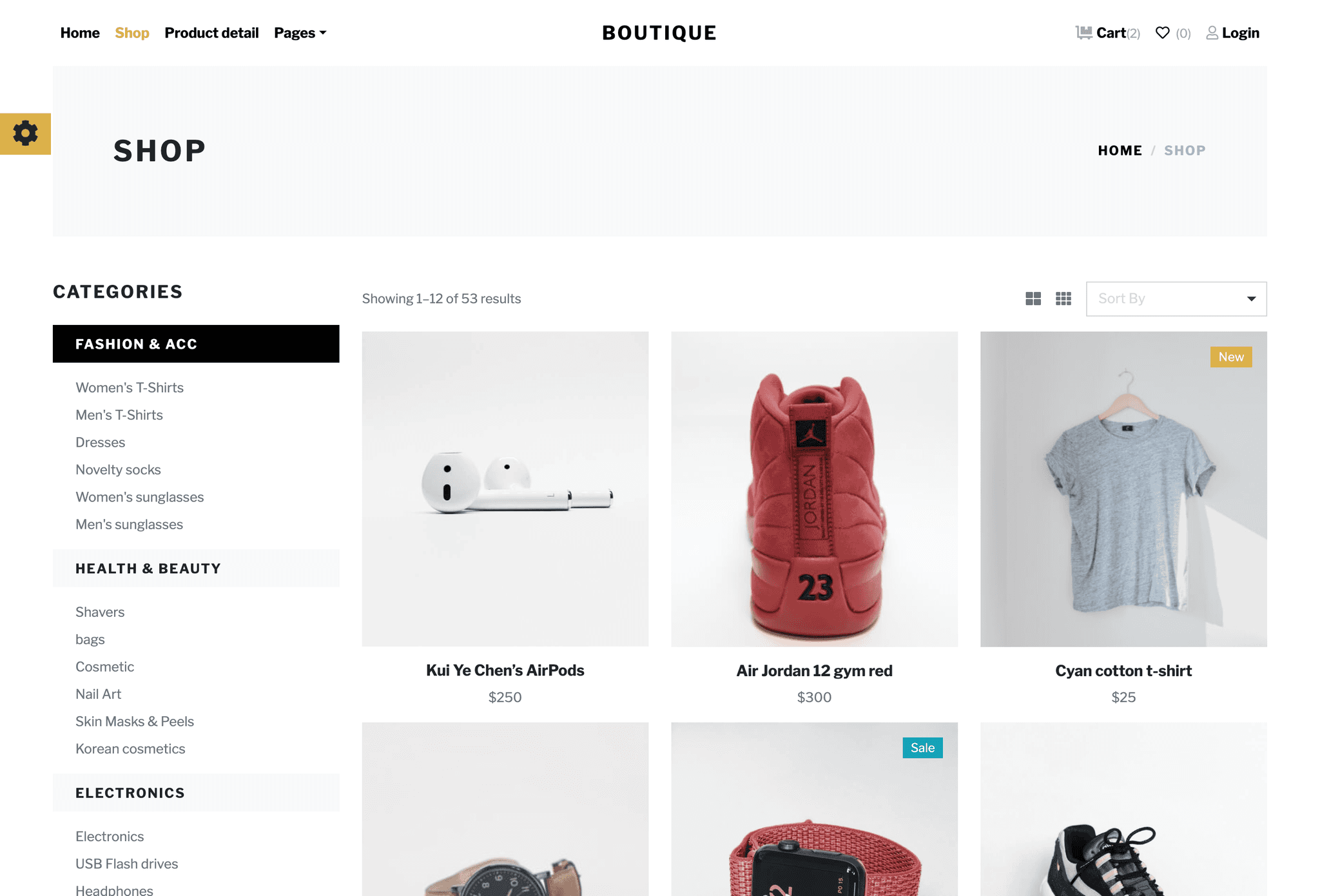 Boutique E-Commerce Template | E-commerce Bootstrap Template