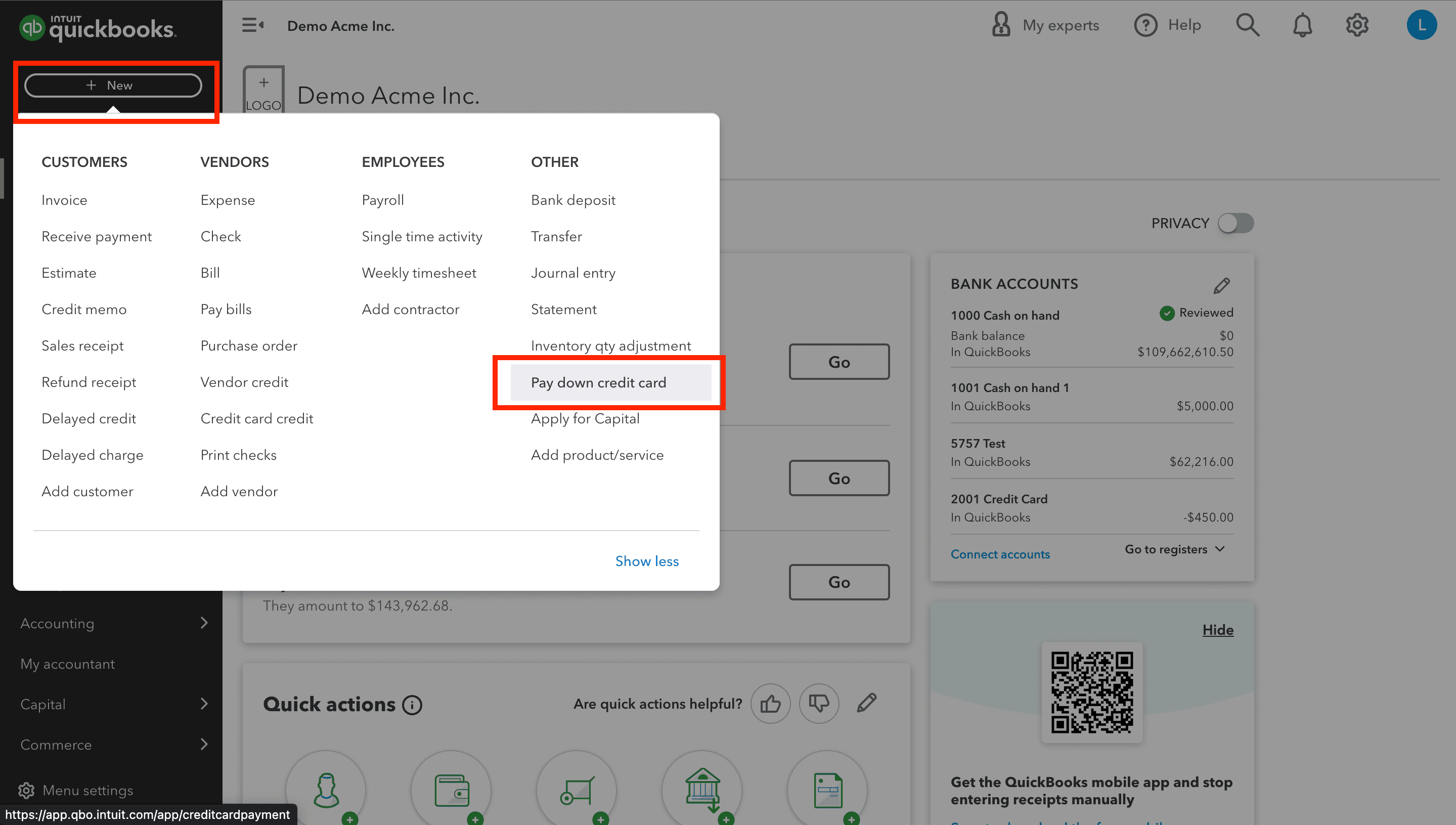 How to Record Credit Card Payment in QuickBooks Online (Guide ...