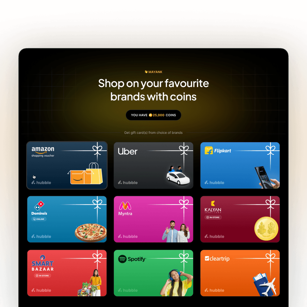 Rewards, Loyalty & Gift card Solutions | Hubble Money
