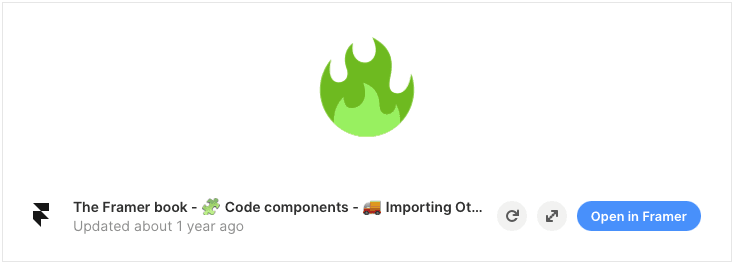 Framer Motion example: Importing a canvas component