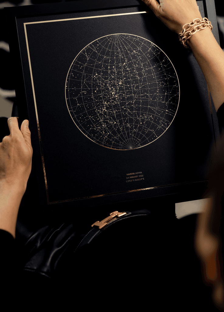 The Night Sky - Custom Star Map