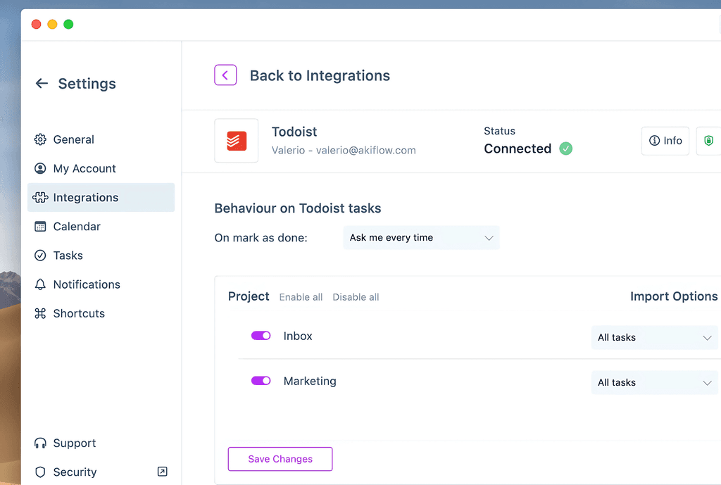 How to Sync Todoist with Your Task Manager and Calendar - Akiflow