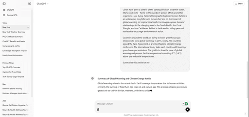 Comment utiliser ChatGPT pour résumer un article – Rapide et précis - guide vidéo de 1 minute