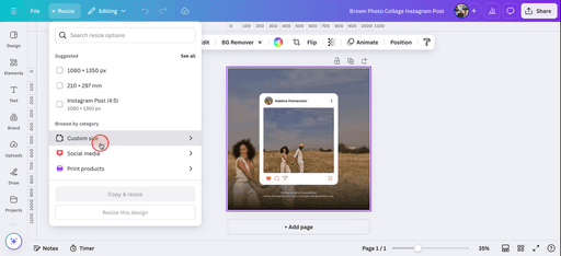 How to Resize a Design in Canva – Quick Steps for Any Format - 1 minute video guide