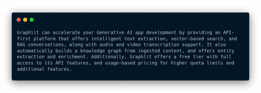 Graphlit: Serverless RAG-as-a-Service Platform