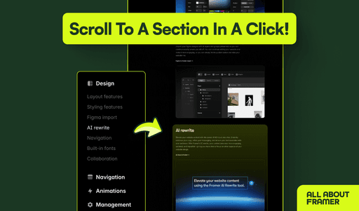 Framer Scroll-to-Section Button: Step-by-Step Setup - All About Framer