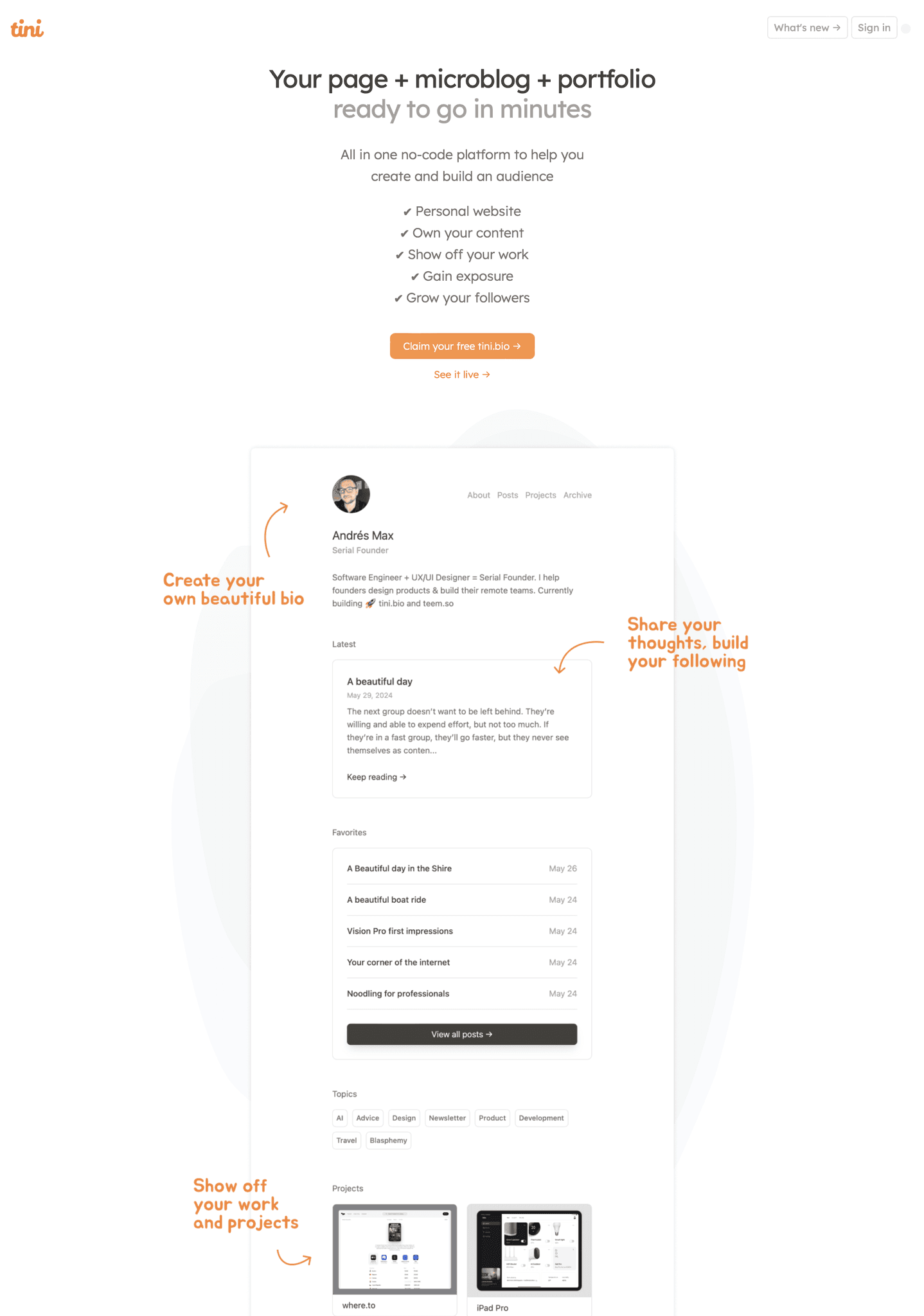Dead Simple Sites — Minimal Website Inspiration