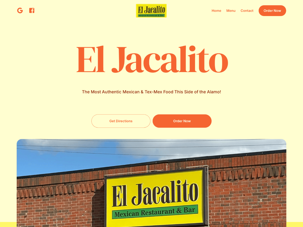 El Jacalito Mexican Restaurant – Menu