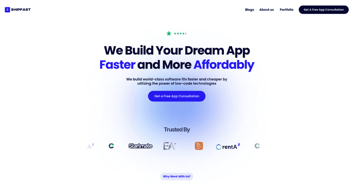 ShipFast - No Code Development Agency