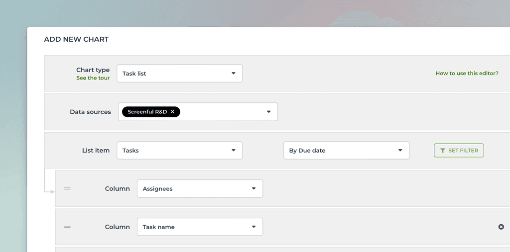 Create charts using different monday.com column types - Screenful Guide