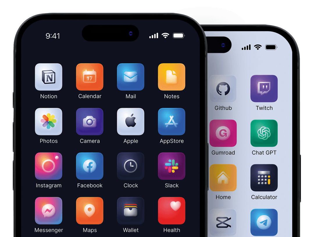 Gradient Neumoprhic Custom App Icons @ Solt Wagner