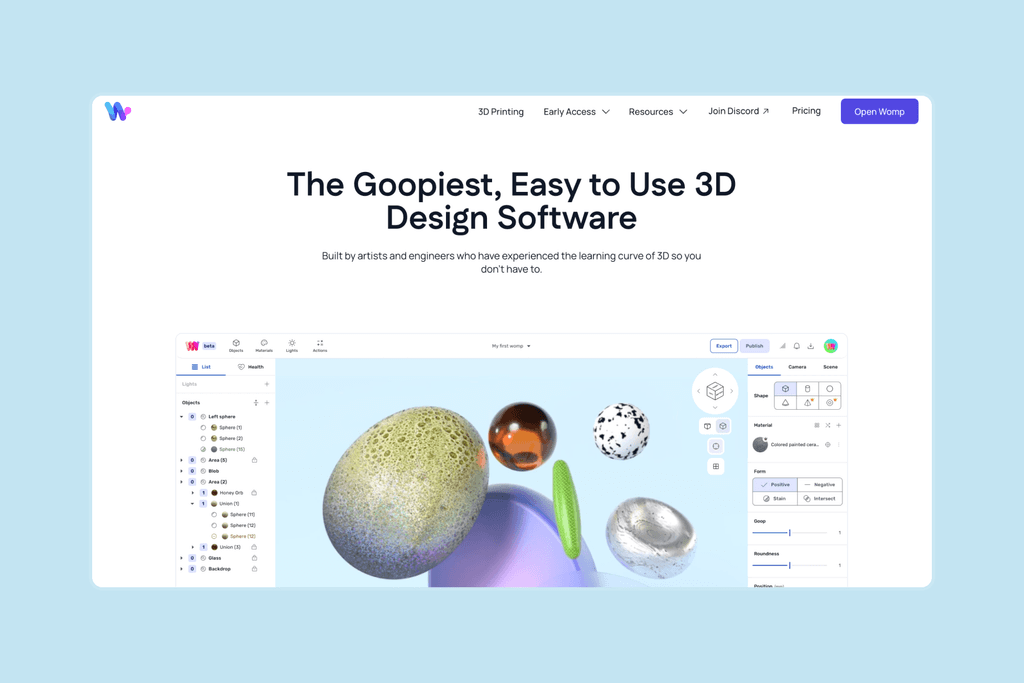 WOMP 3D - Design Tool