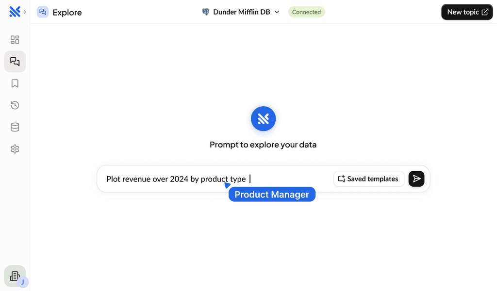 Explore data at any technical level | Querio
