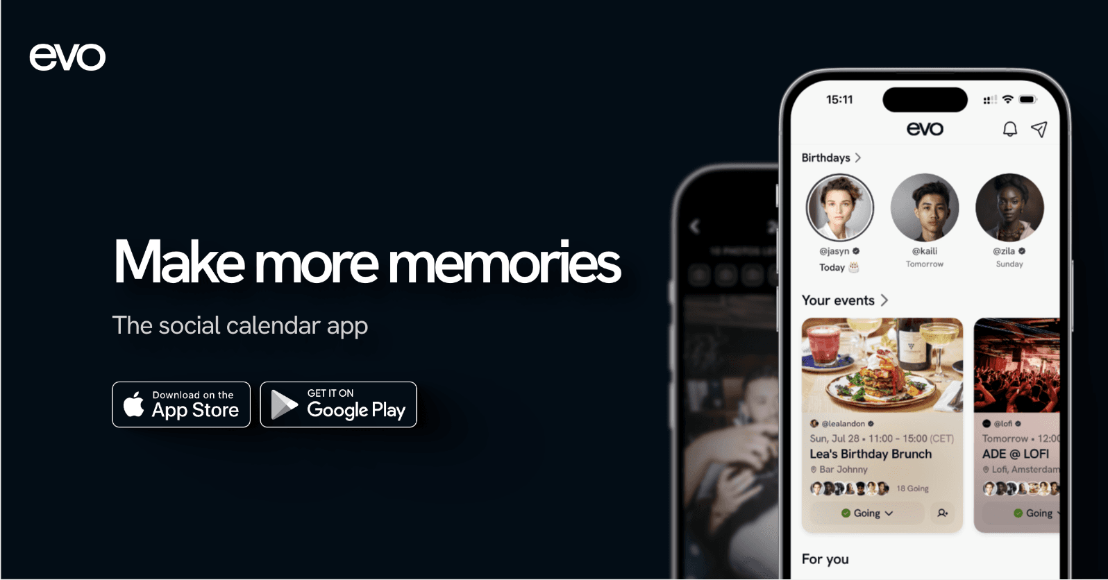 evo - make more memories