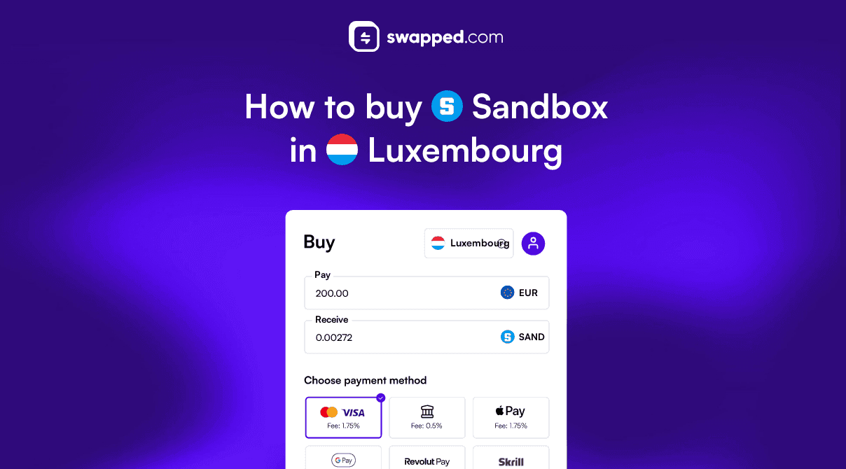 How to buy Sandbox (SAND) in Luxembourg with EUR