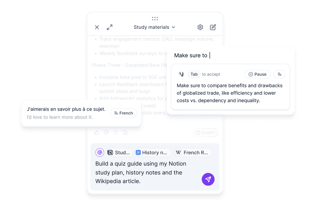 Ventrilo — Instant AI Writing
