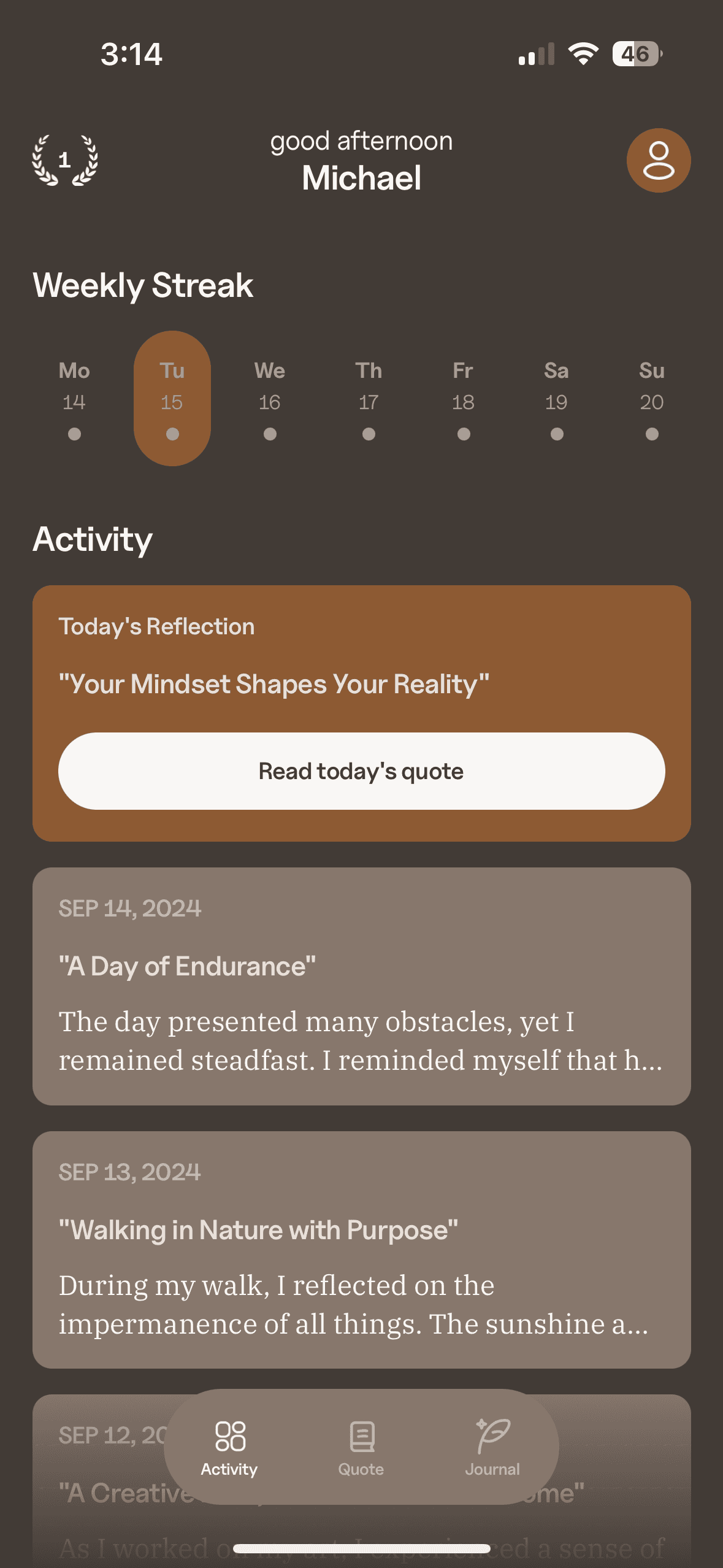 Stojo - Daily Stoicism Journal