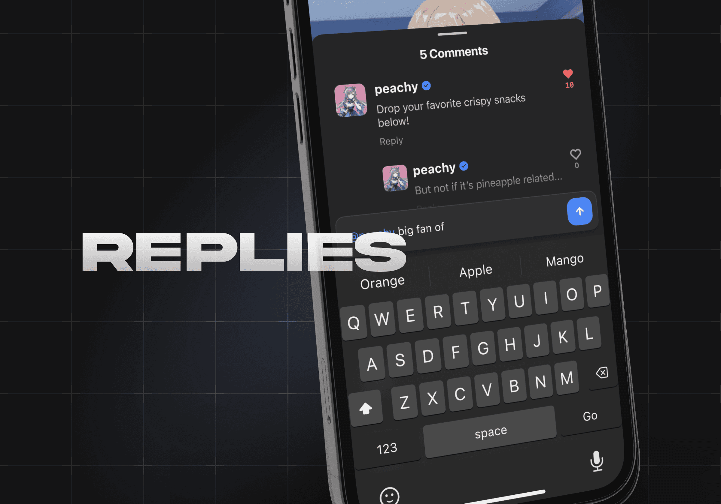 New in Hyper for iOS 1.1.18: Replies - Hyper Online: VTubing & Avatar App