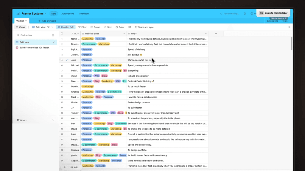 Creating a Waitlist Website with Framer and Airtable — Framer ...