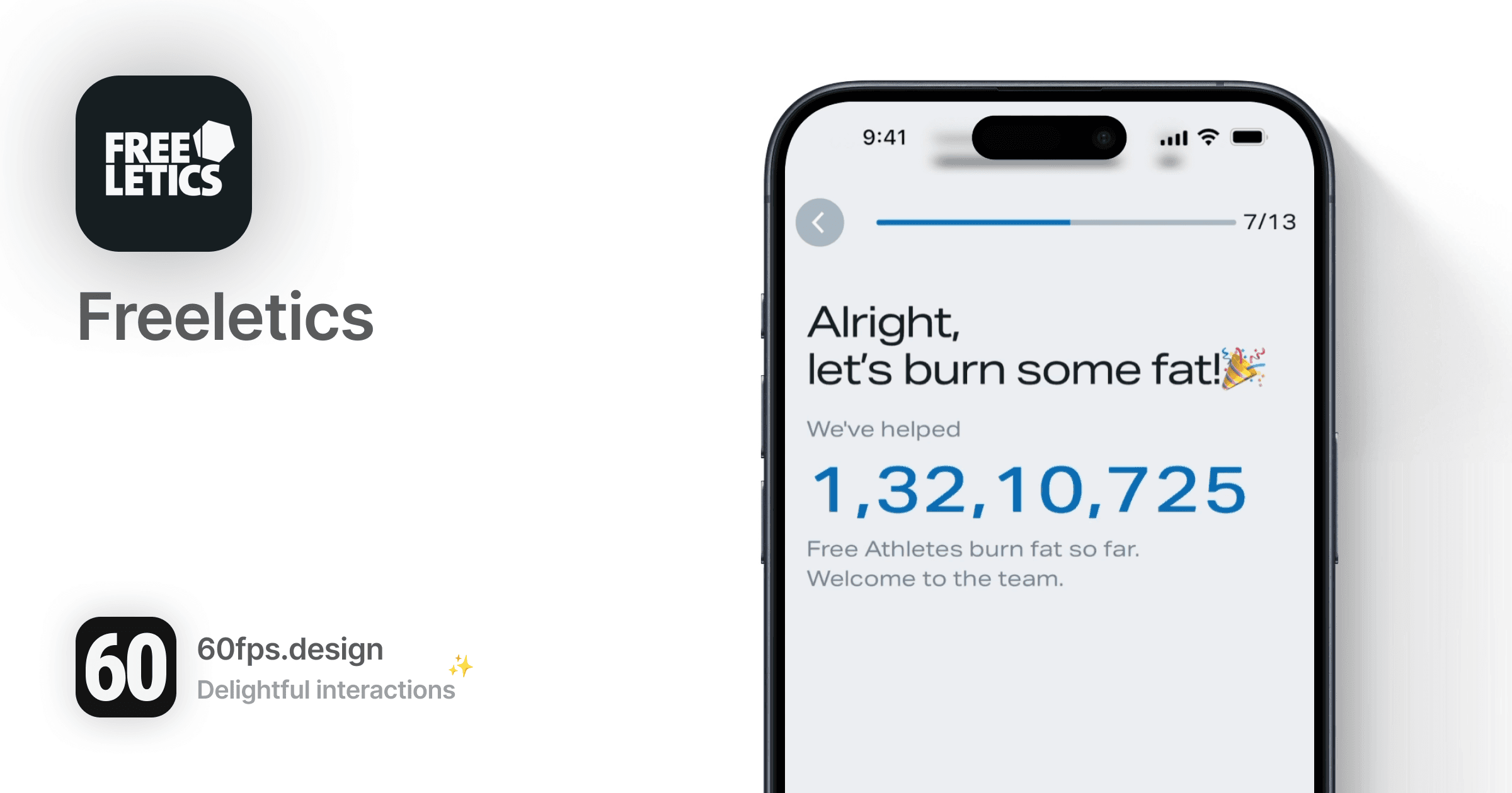 Freeletics iOS App UI/UX animation