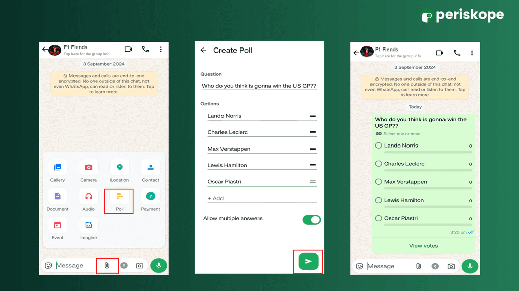 How to Create a Poll in WhatsApp