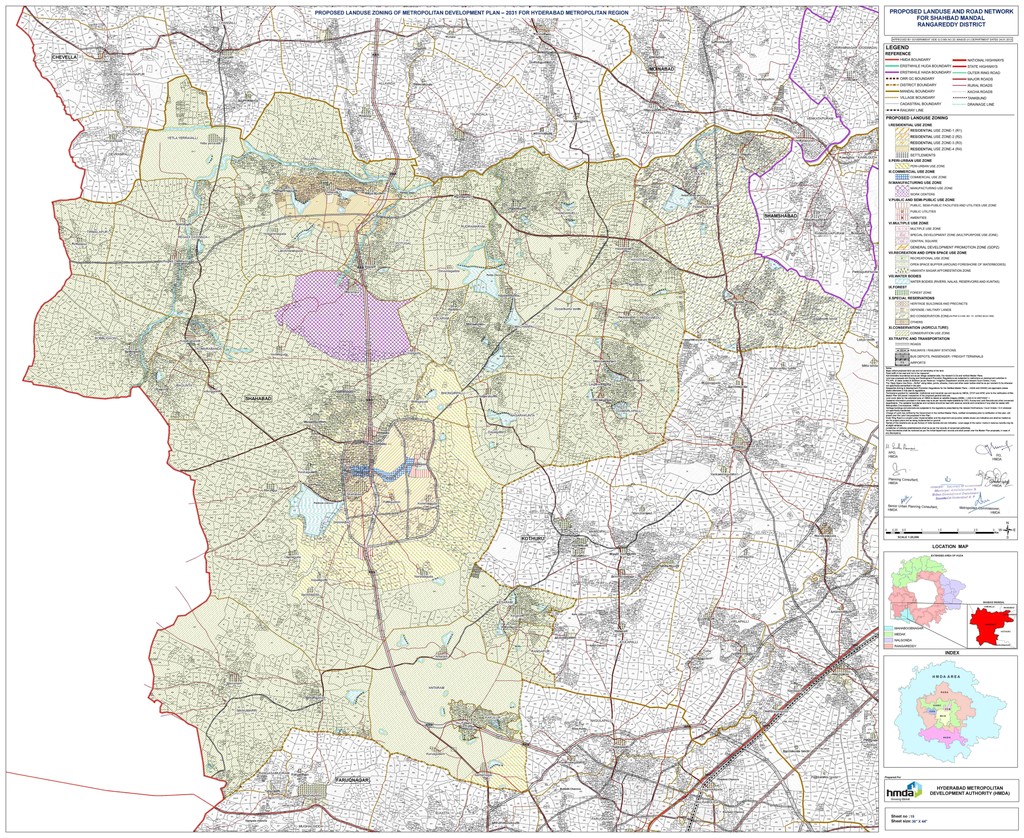 VMRDA 2041 & HMDA 2031 Master Plans | RRR Alignment Map - Charan Group