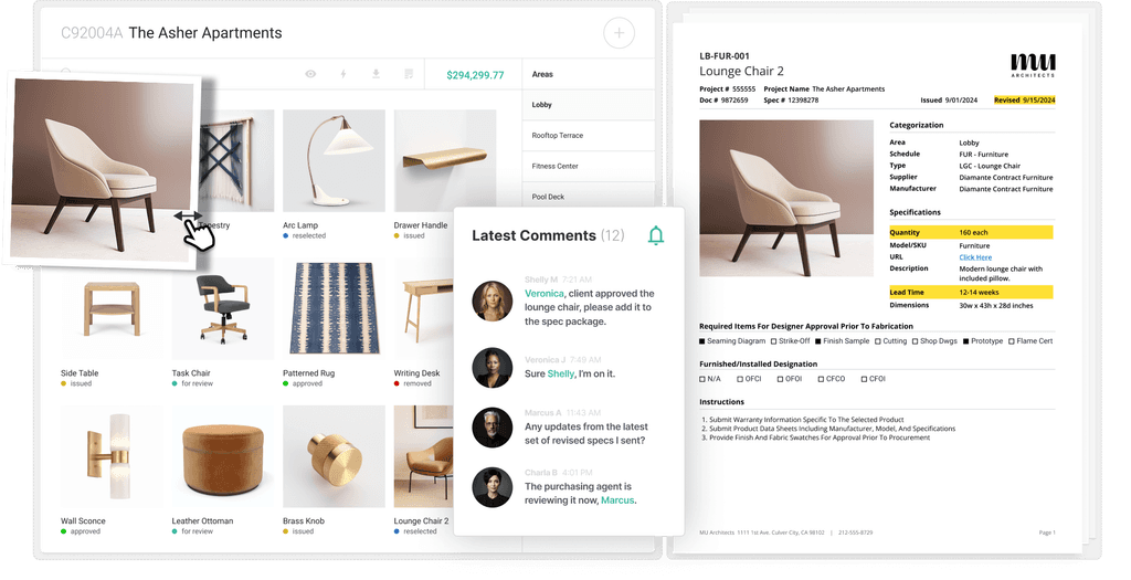 Better FF&E Specification Software