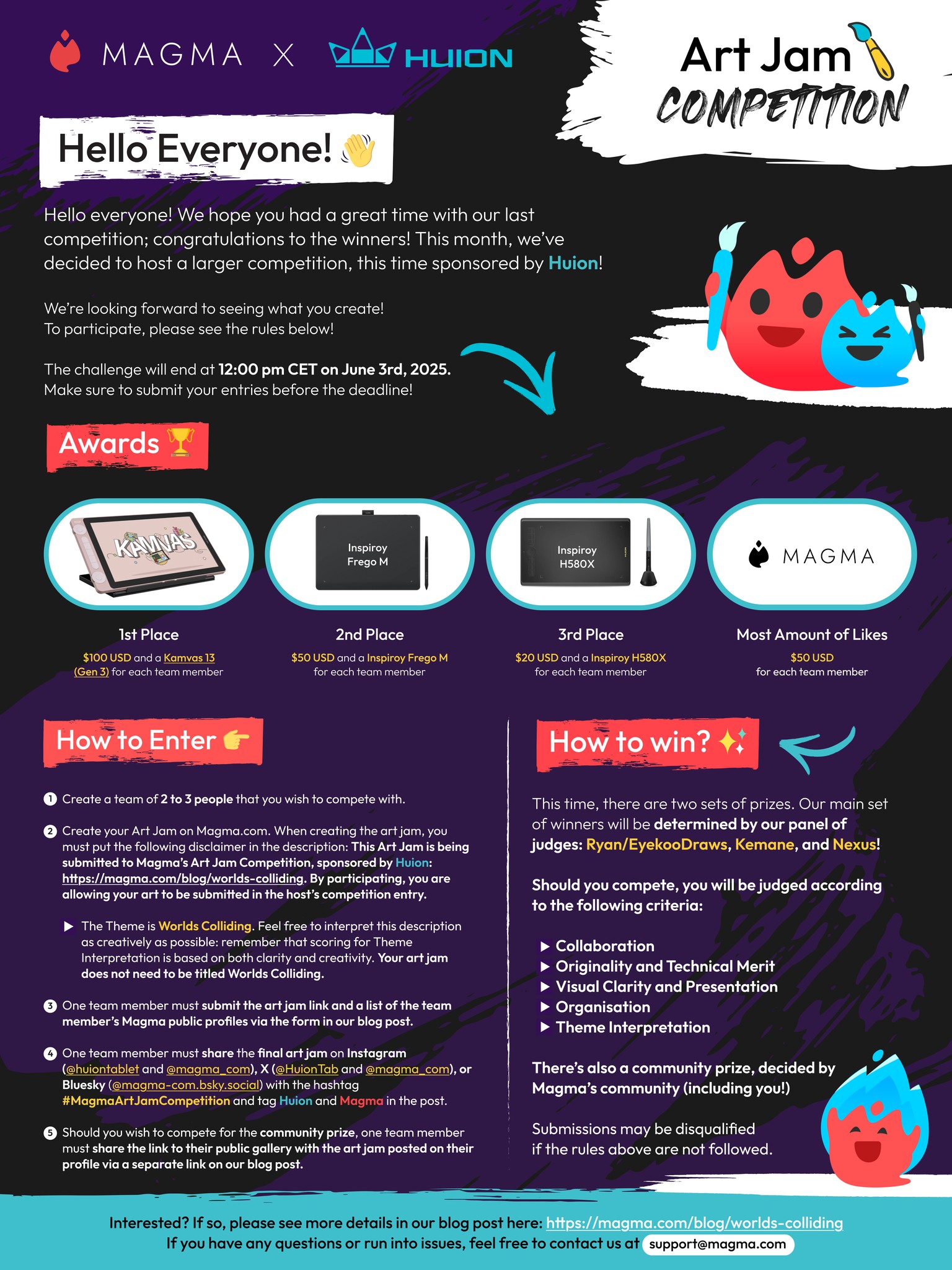 Worlds Colliding Art Jam Contest | Magma