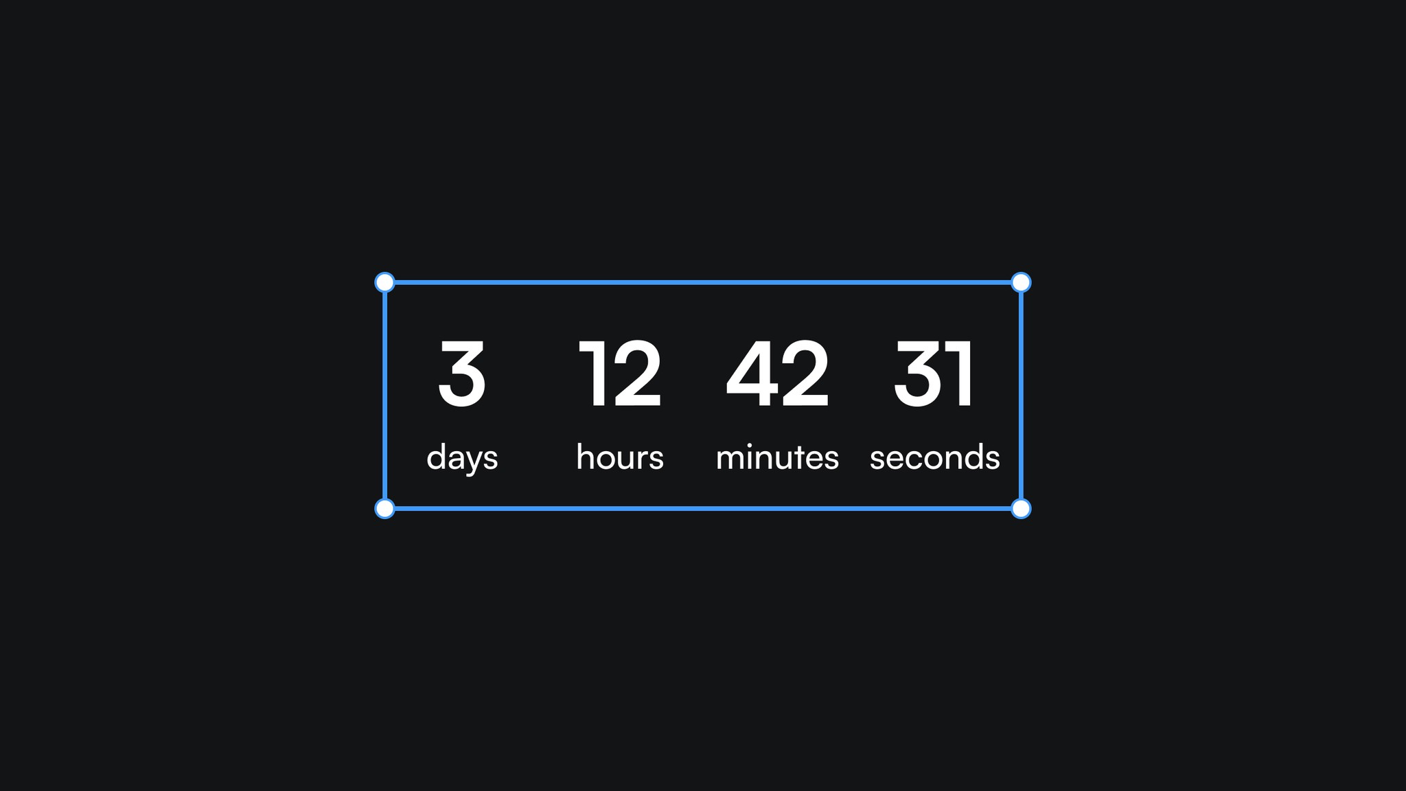 Countdown Widget — Framer Resource