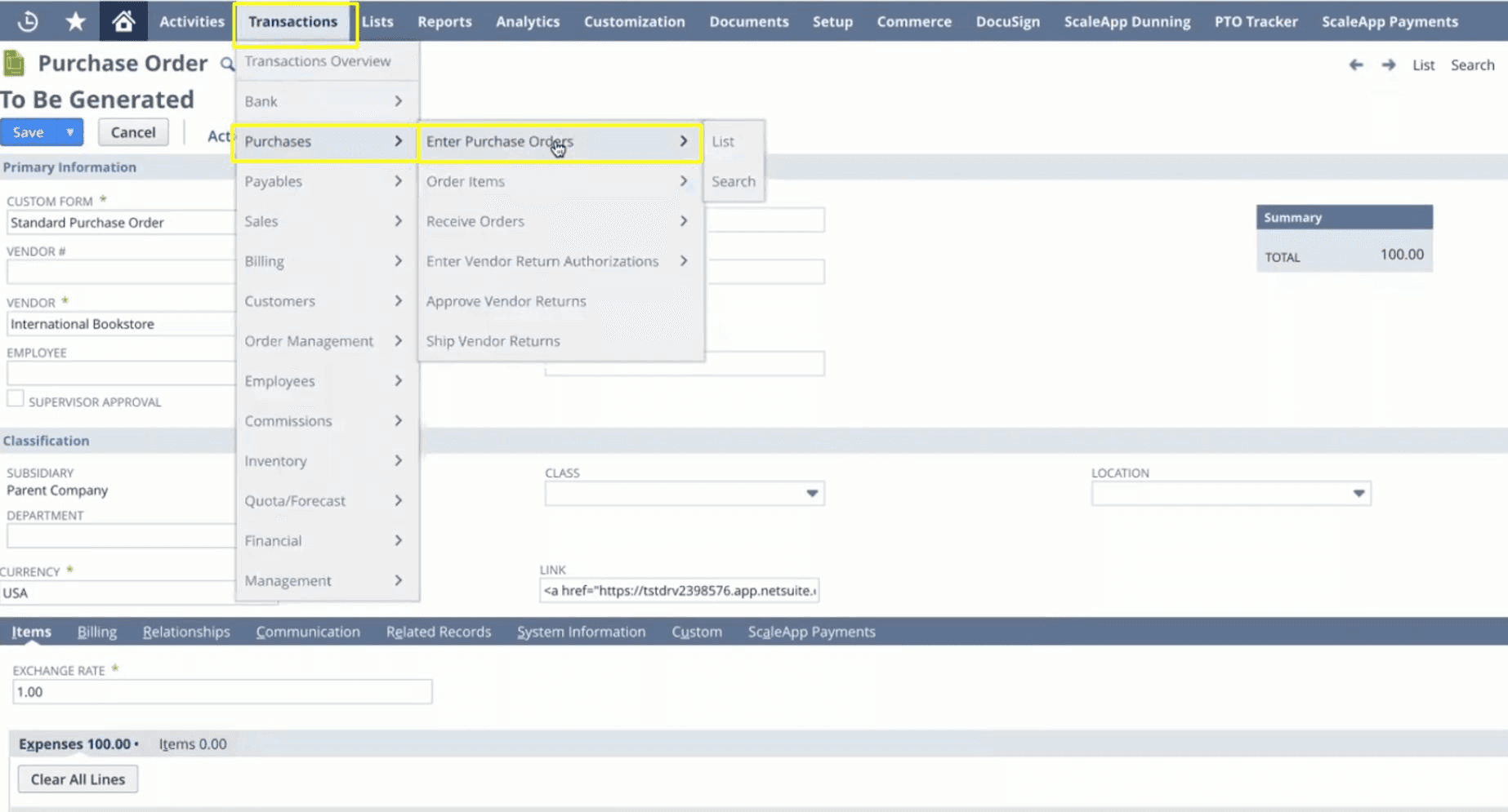 NetSuite Purchase Order: How to Create, Approve & Manage POs
