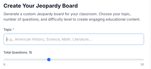 Jeopardy Generator Transforms Educational Gaming - Classroom Hero