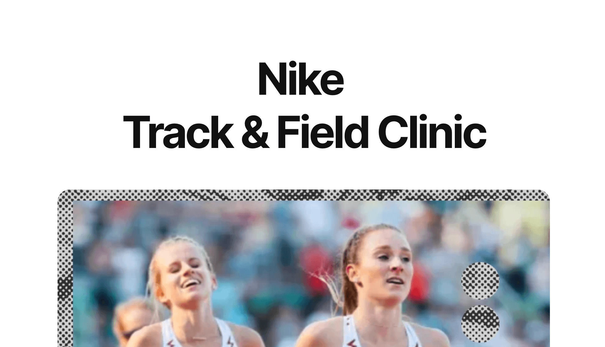 Nike Track Clinic