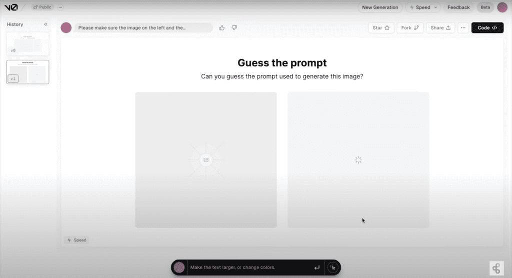 Generative Fullstack: Frontend UI with Vercel v0 and Backend with BuildShip