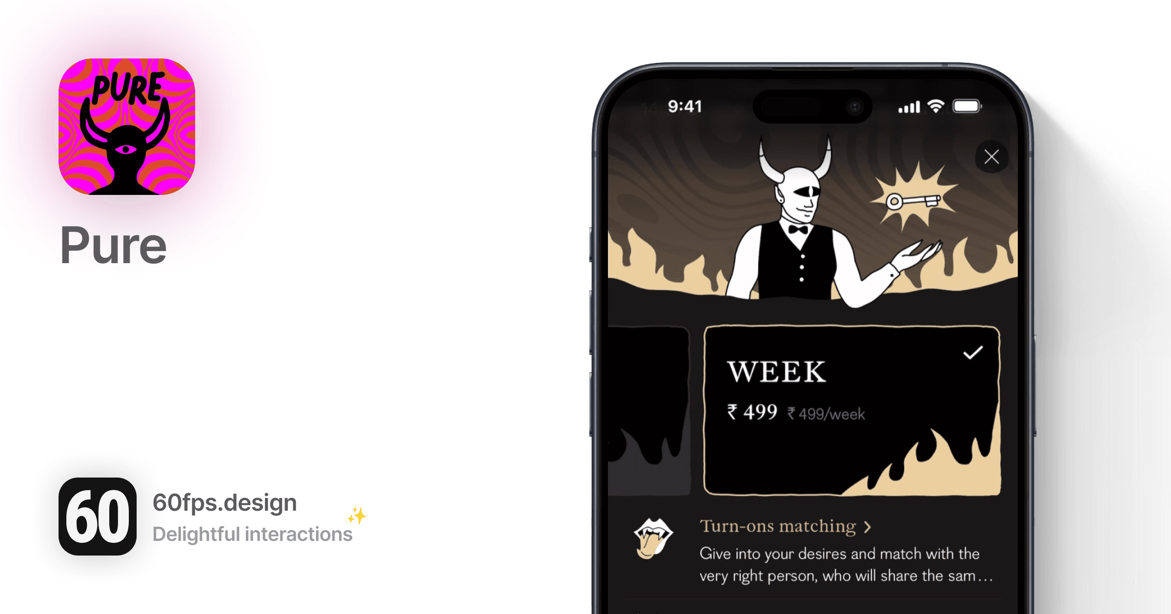 Pure iOS App UI/UX animation