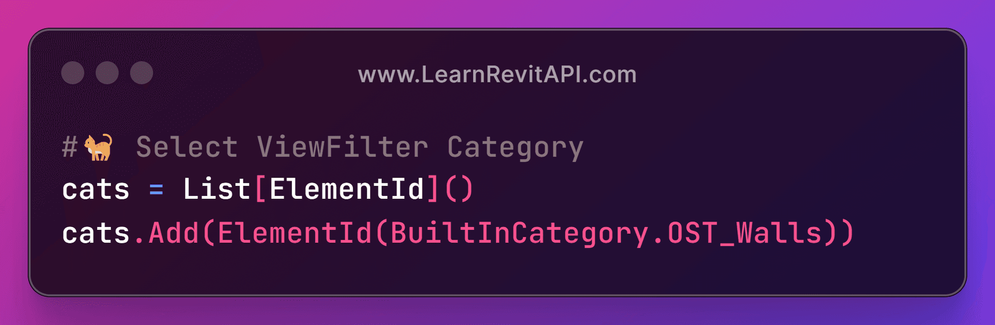 Create View Filters with Revit API - Learn Revit API - Course