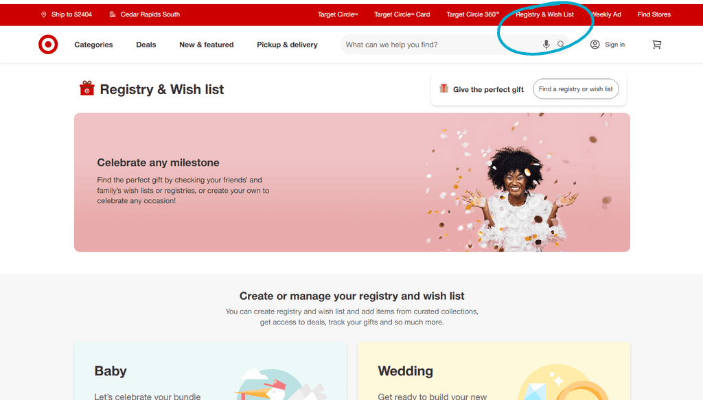 How to make a Target registry