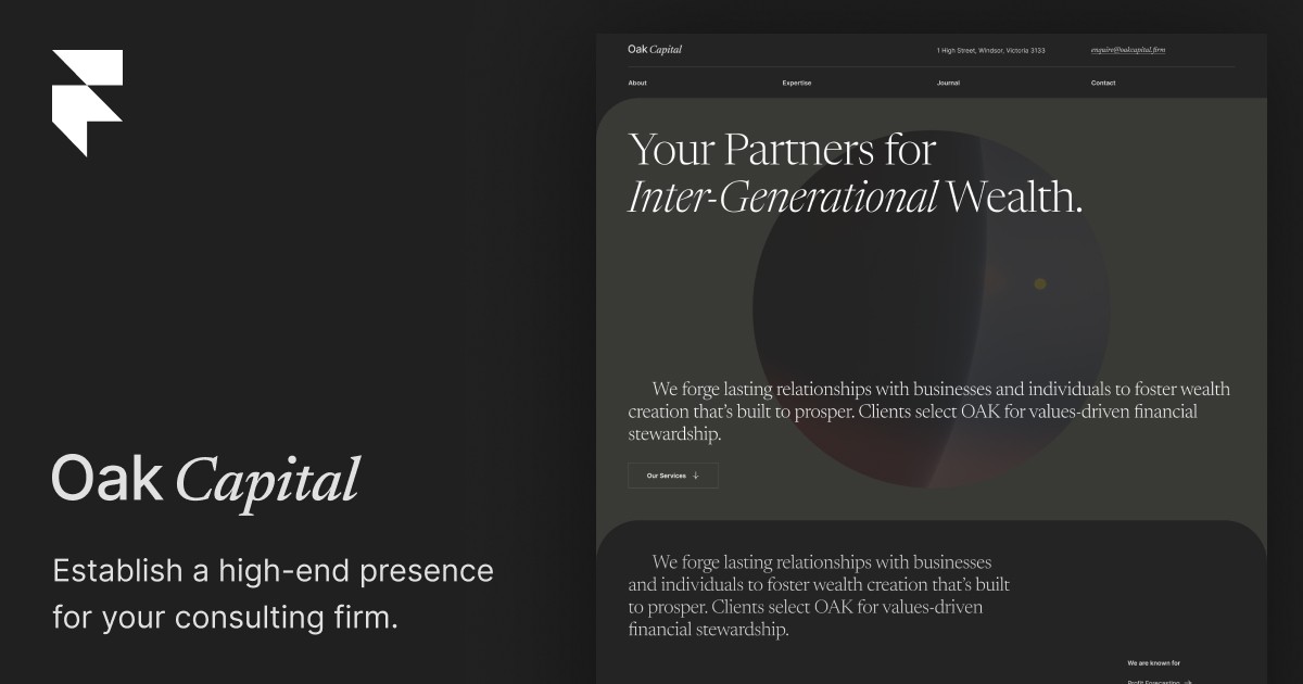 Meet Oak Capital - My Framer Site