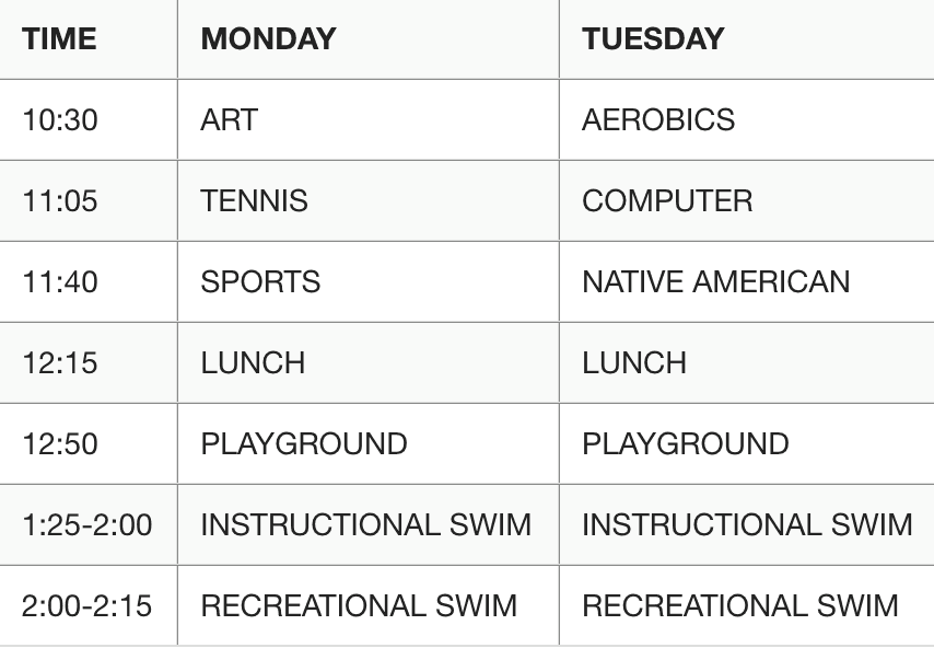 Laurel Hill Summer Camp
