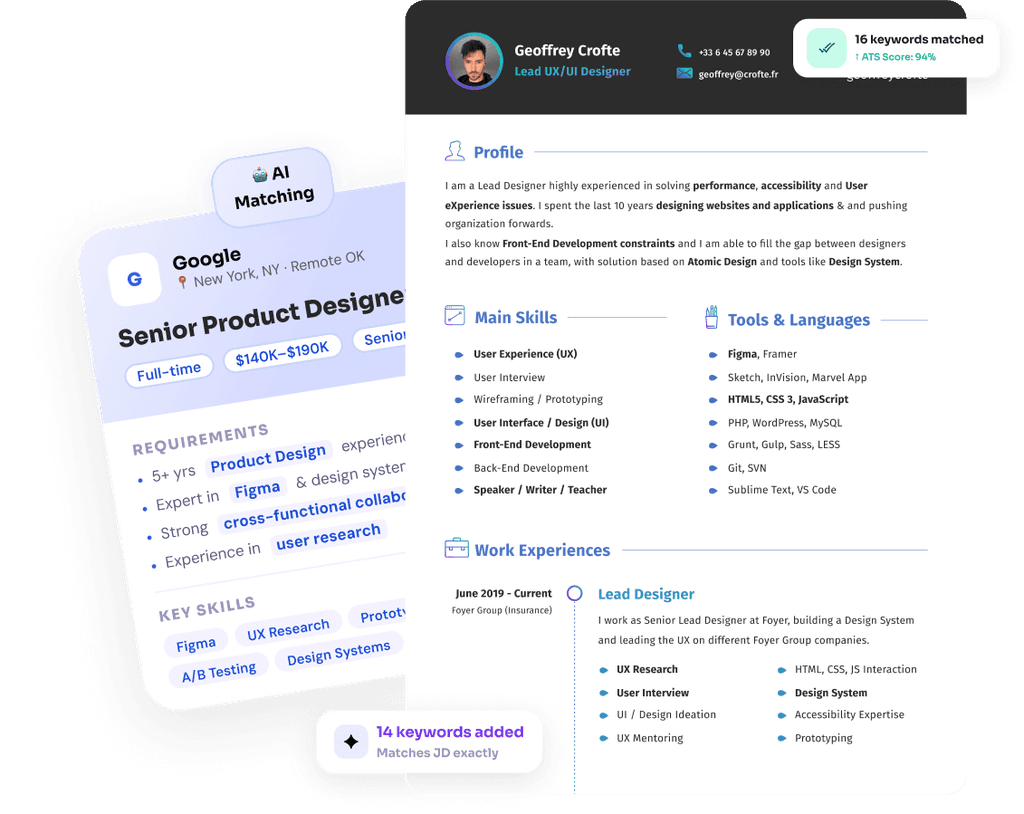 Tailor Resume to Job Description in Seconds — ATS-Ready