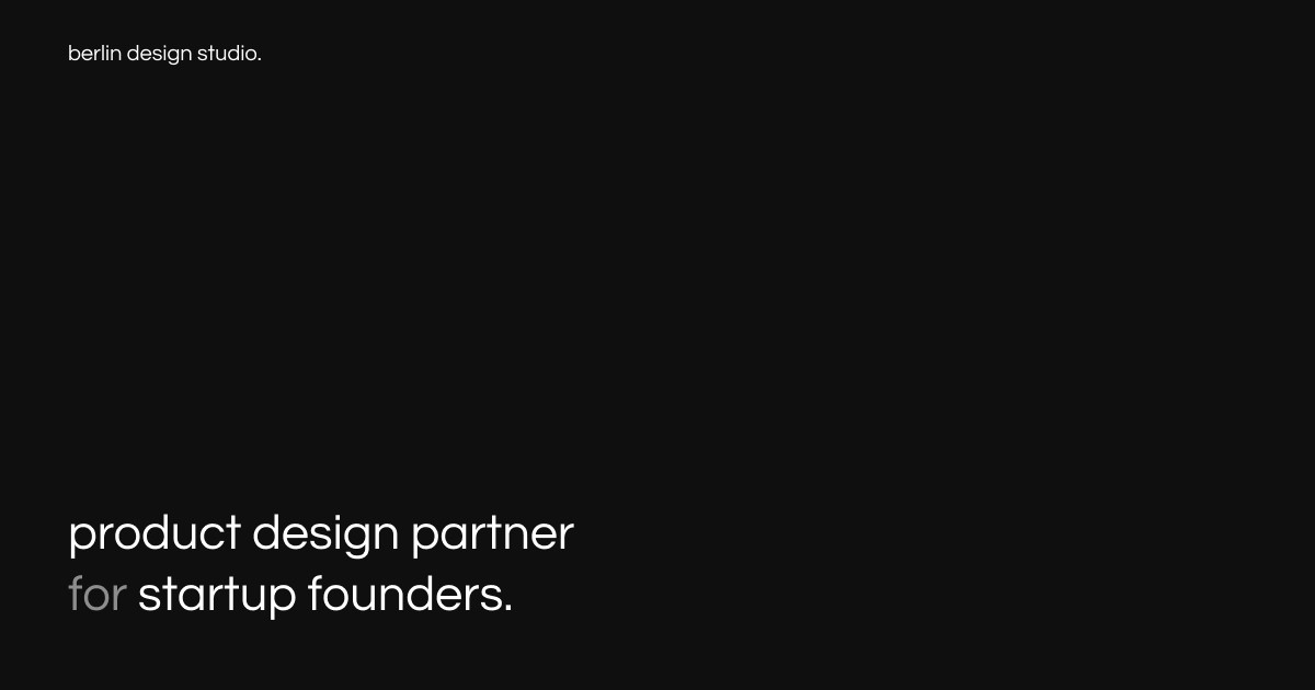 berlin design studio.