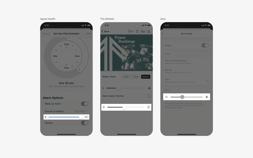Slider UI Design: Best practices, Design variants & Examples | Mobbin ...
